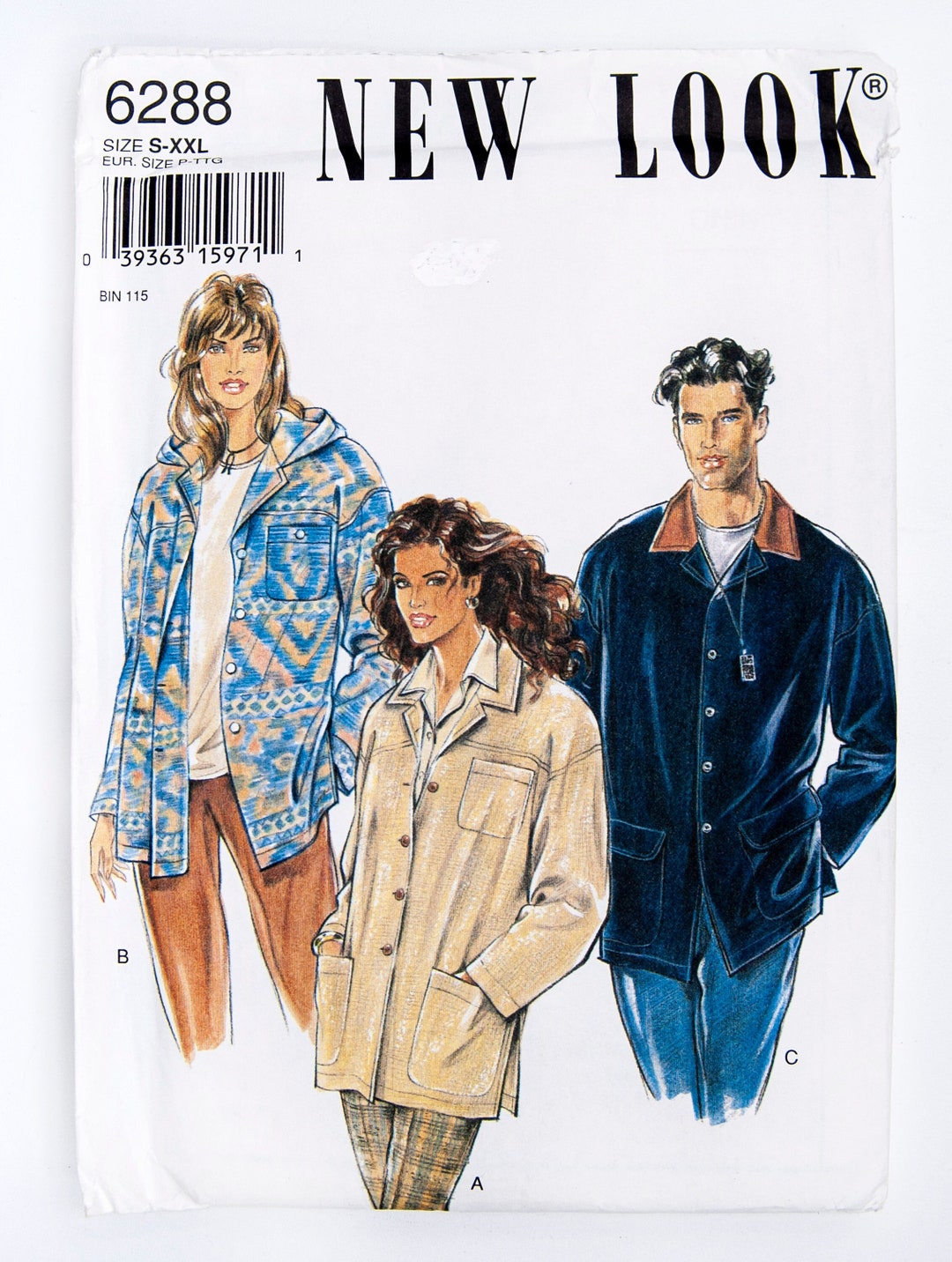 New Look Sewing Pattern 6288, Misses' Jacket, Vintage Pattern, Size 10 ...