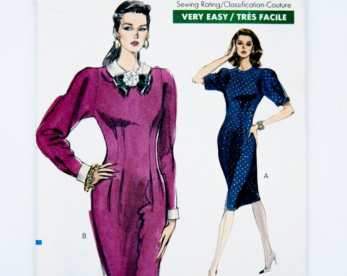 Vogue Sewing Pattern 7576, Misses' Dress, Vintage Pattern, Easy to Sew ...