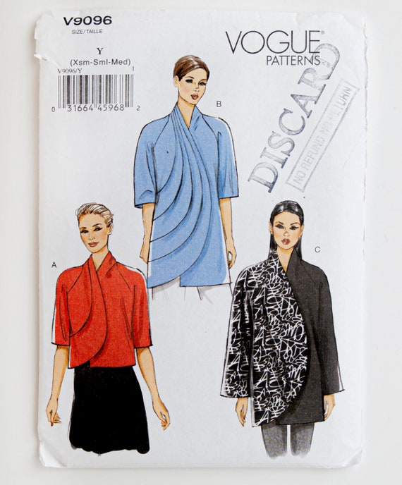 Vogue Sewing Pattern 9096 Misses' Jacket Size XS-S-M | Etsy