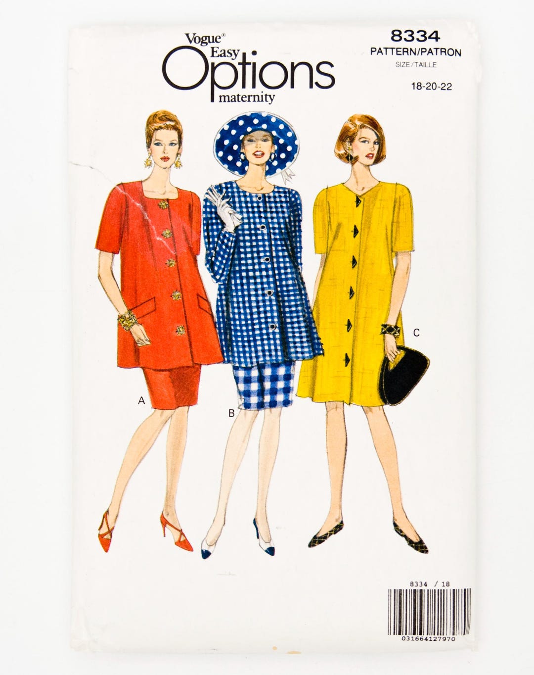 Vogue Sewing Pattern 8334, Maternity Dress, Tunic, Skirt, Easy to Sew ...