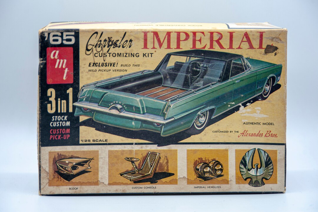 Vintage AMT 1965 CHRYSLER Imperial 3 in 1 Customizing Kit Box - Etsy Canada