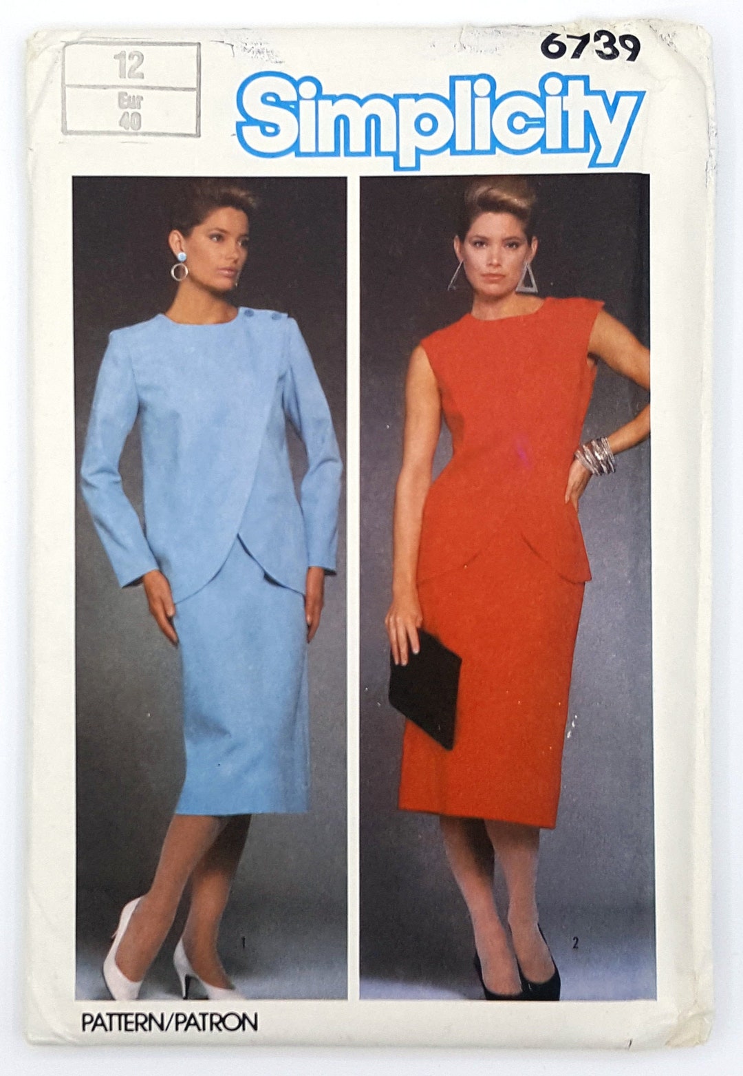Simplicity Sewing Pattern 6739, Vintage Pattern, Easy to Sew, Misses ...