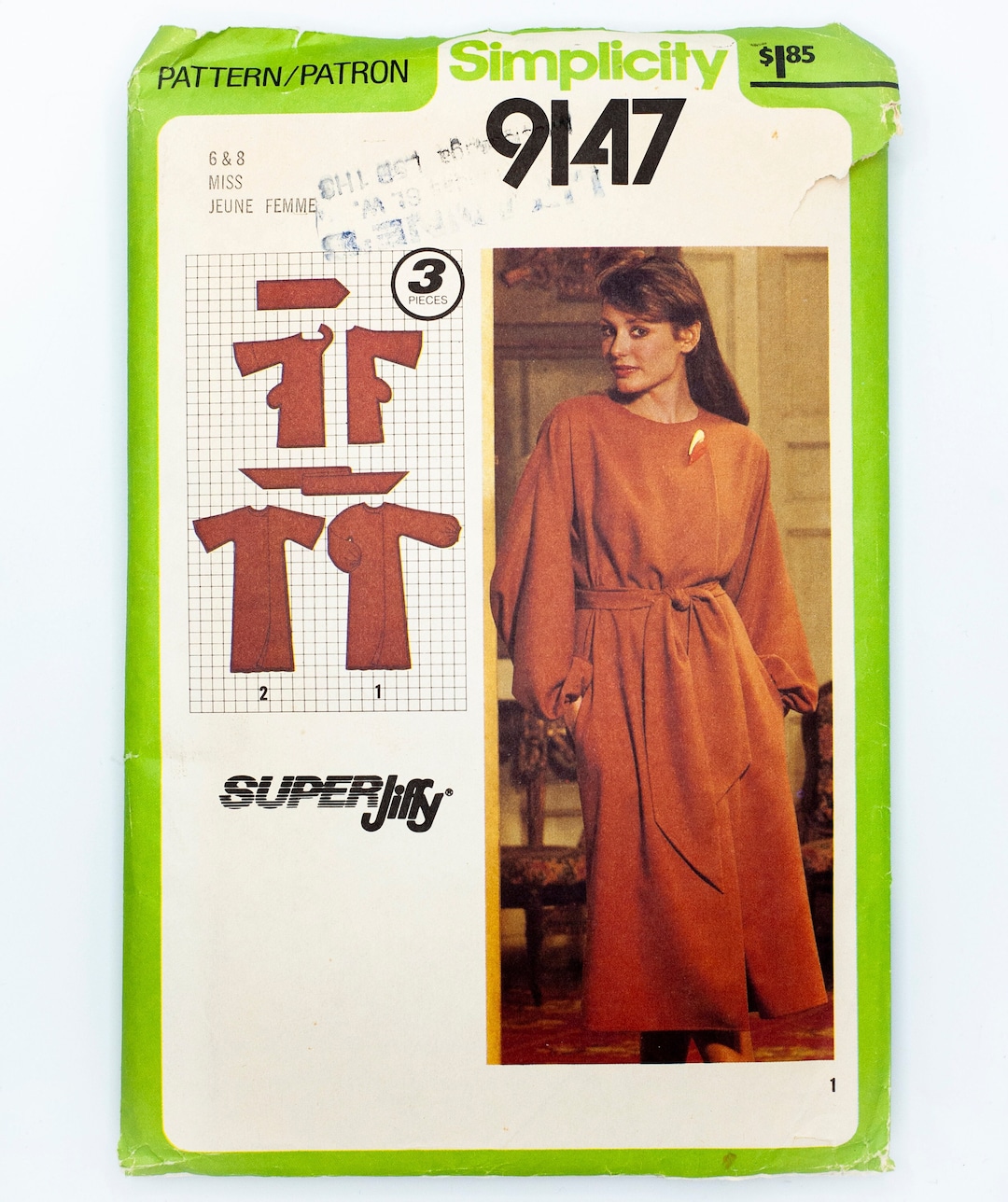 Simplicity Sewing Pattern 9147, Misses' Super Jiffy Front-wrap Dress ...