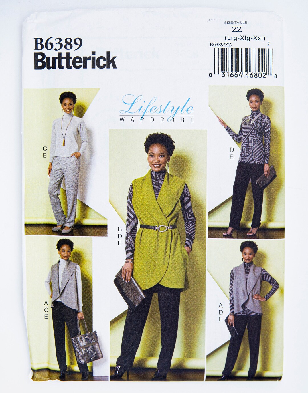 Butterick Sewing Pattern 6389, Misses' Top, Tunic, Pants, Easy to Sew ...