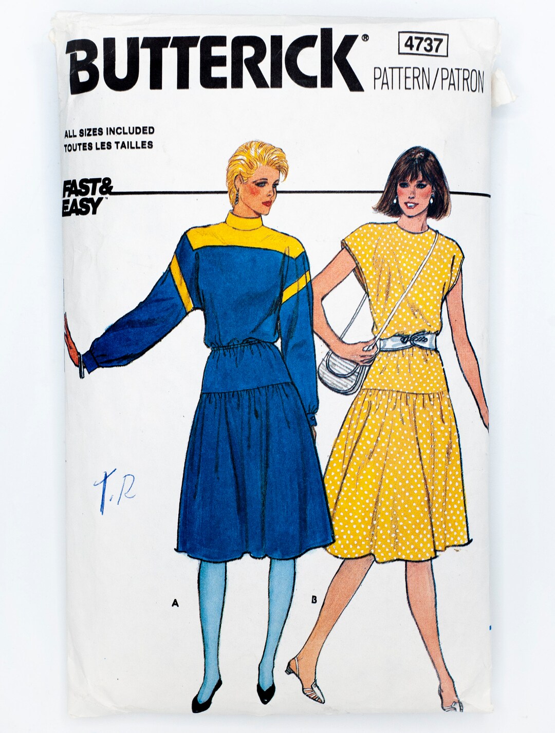 Butterick Sewing Pattern 4737, Vintage Pattern, Easy to Sew, Misses ...