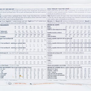 Simplicity Sewing Pattern 8648, Misses' Top, Pants, Skirt, by Mary ...