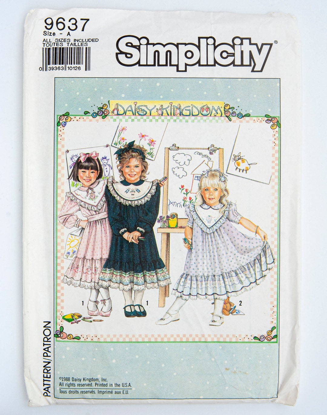 Simplicity Sewing Pattern 9637, Daisy Kingdom Girls Dress, Vintage ...