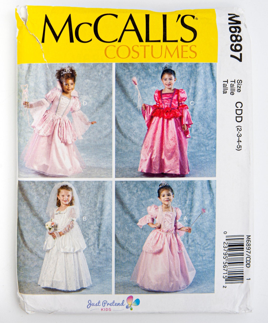 Mccall's Costumes Sewing Pattern 6897, Children's and Girl's Halloween ...