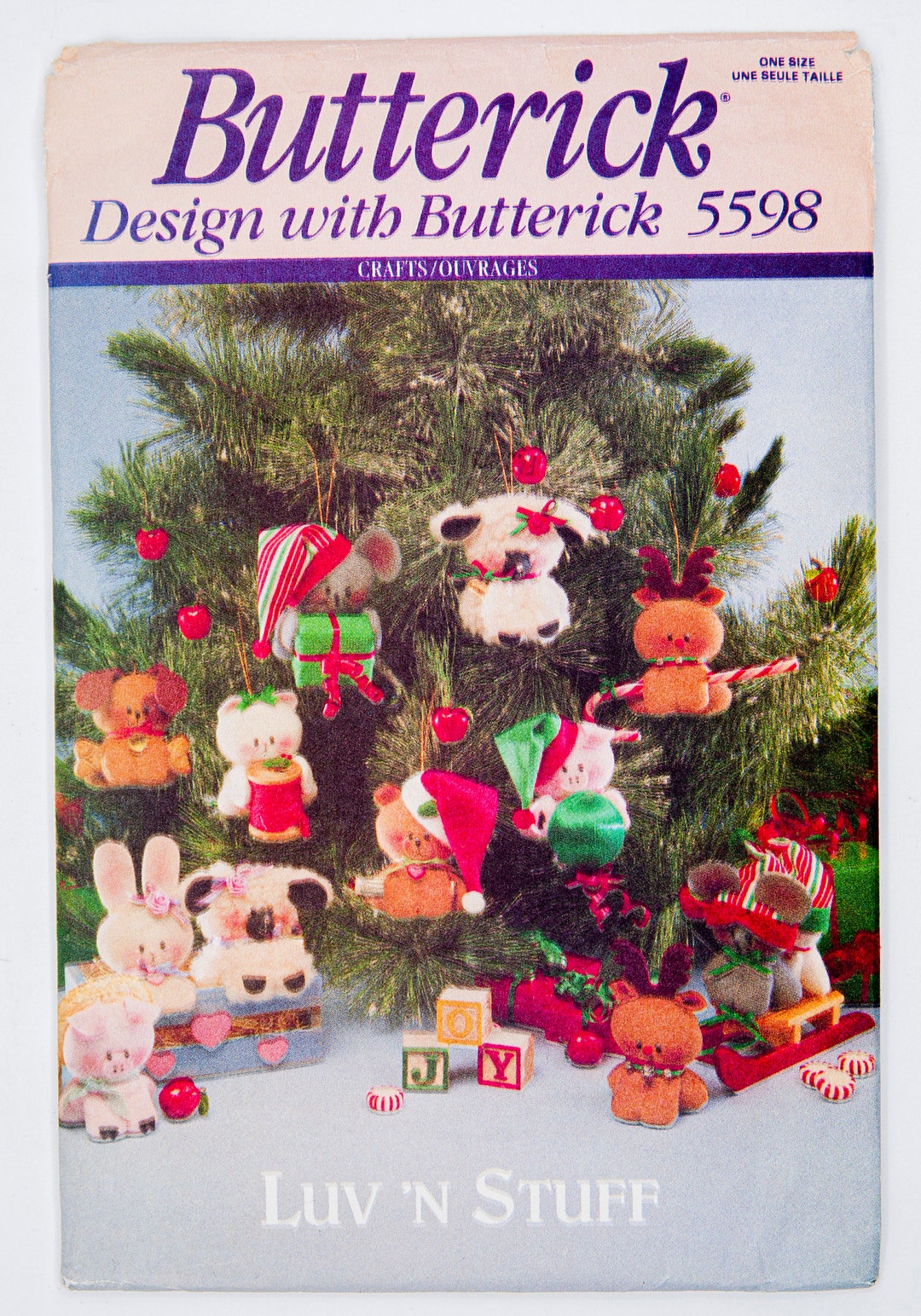 Butterick Crafts Sewing Pattern 5598, Christmas Ornaments, One Size ...