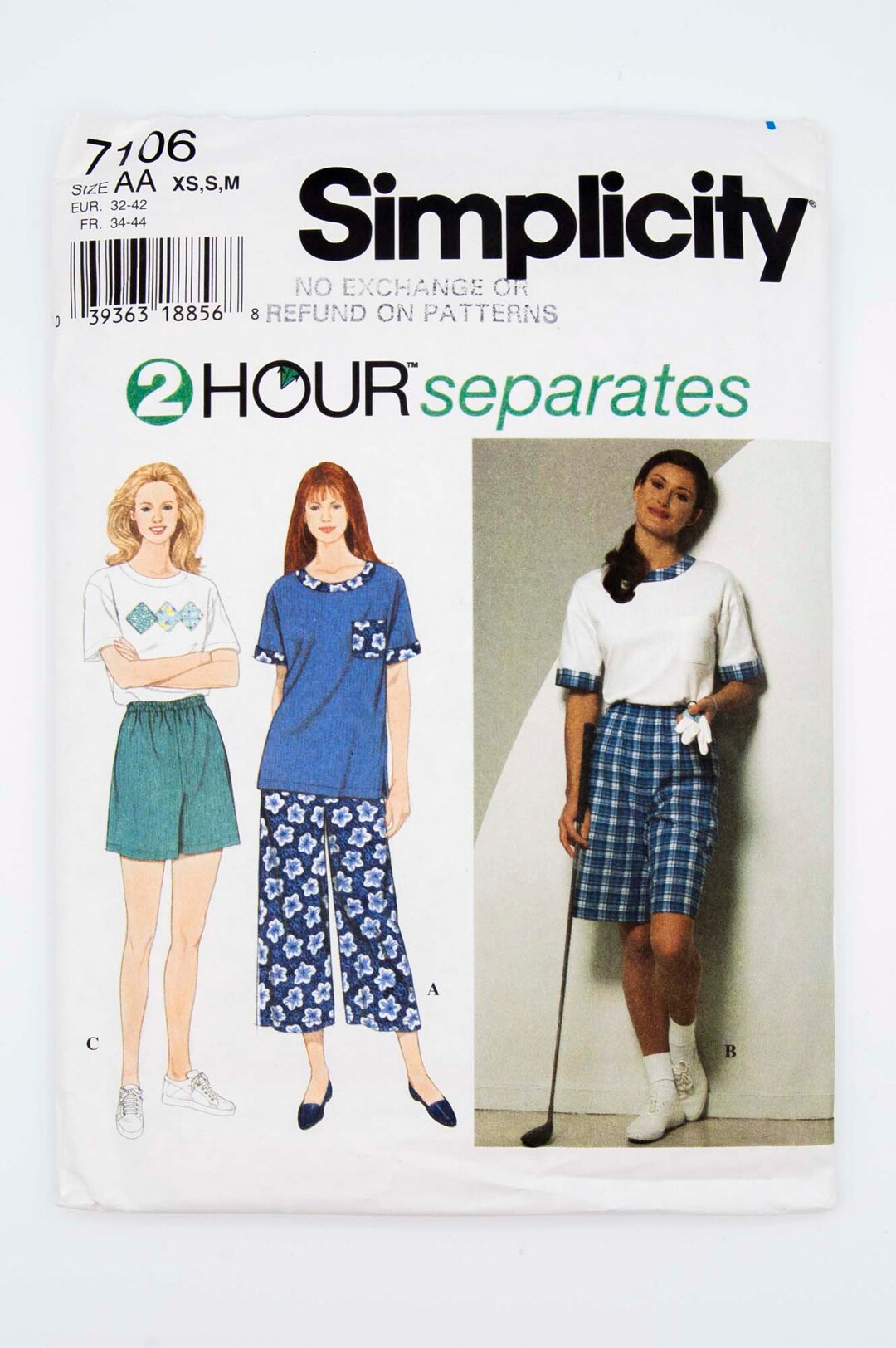 Simplicity Sewing Pattern 7106, Easy to Sew, Vintage Pattern, Misses ...