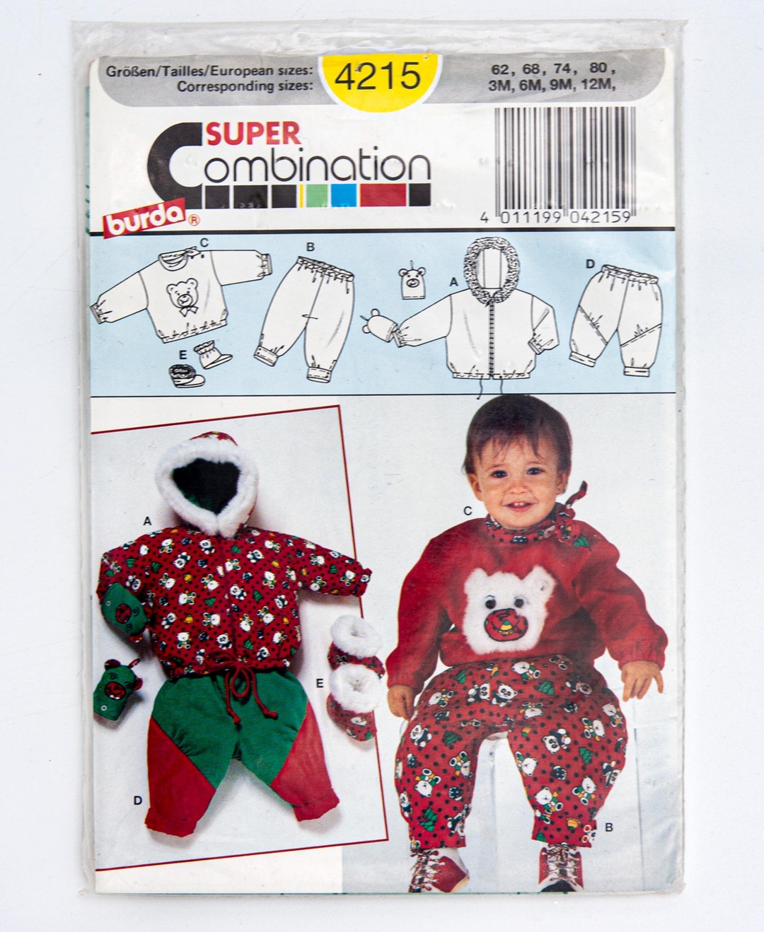 Burda Super Combination Sewing Pattern 4215, Infants' Jacket, Pants ...
