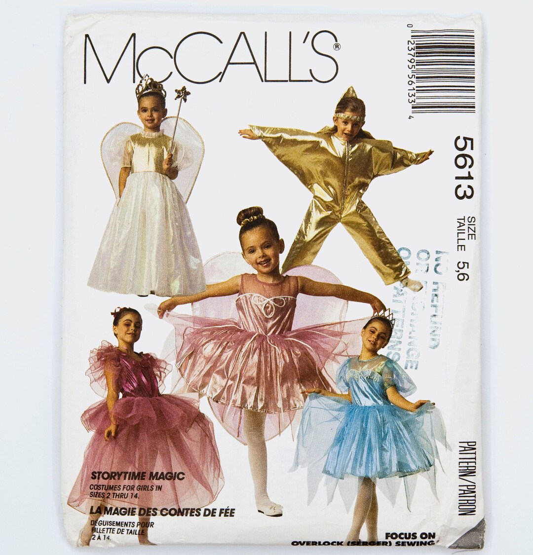 Mccall's Costumes Sewing Pattern 5613, Children's and Girl's Storybook ...