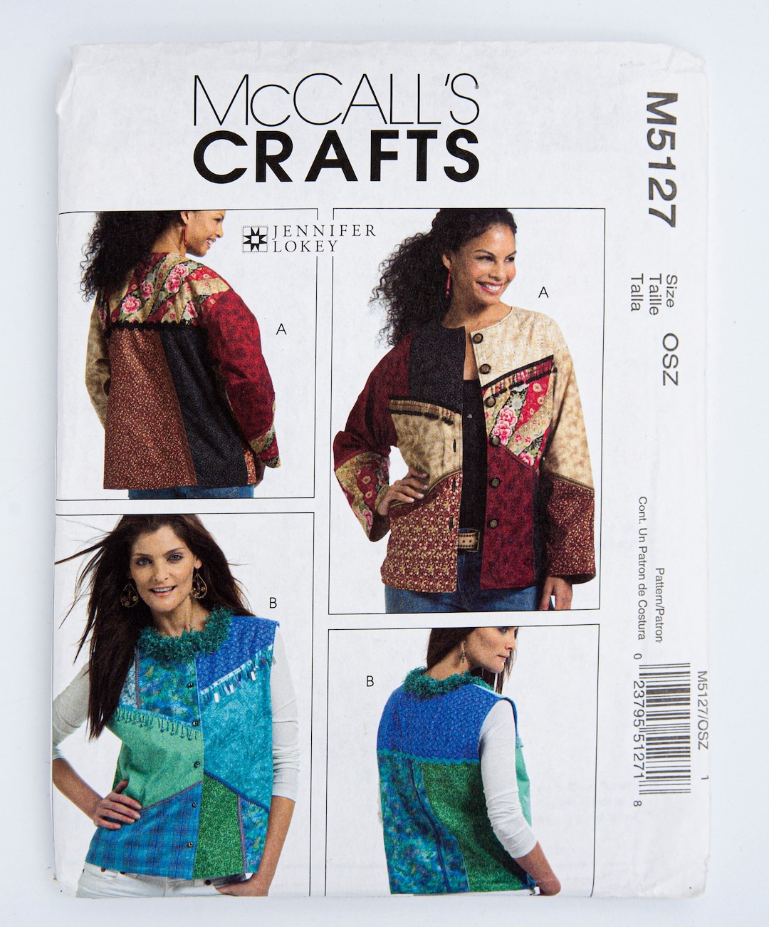 Mccall's Crafts Sewing Pattern 5127, Vintage Pattern, Misses' Color ...