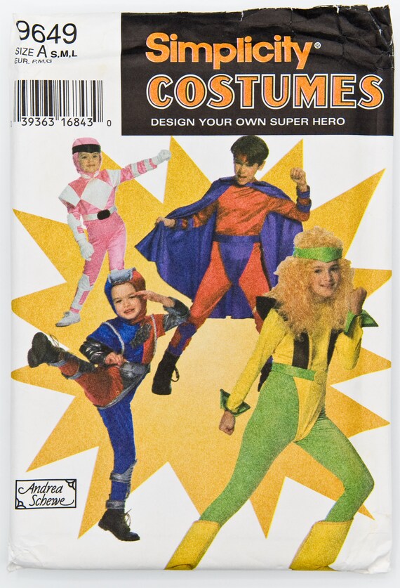 Simplicity Costumes Sewing Pattern for Kids 9649 Halloween - Etsy
