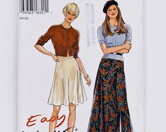 Uncut New Look Sewing Pattern 6437 Womens Skirts Womens Skirt in Two ...
