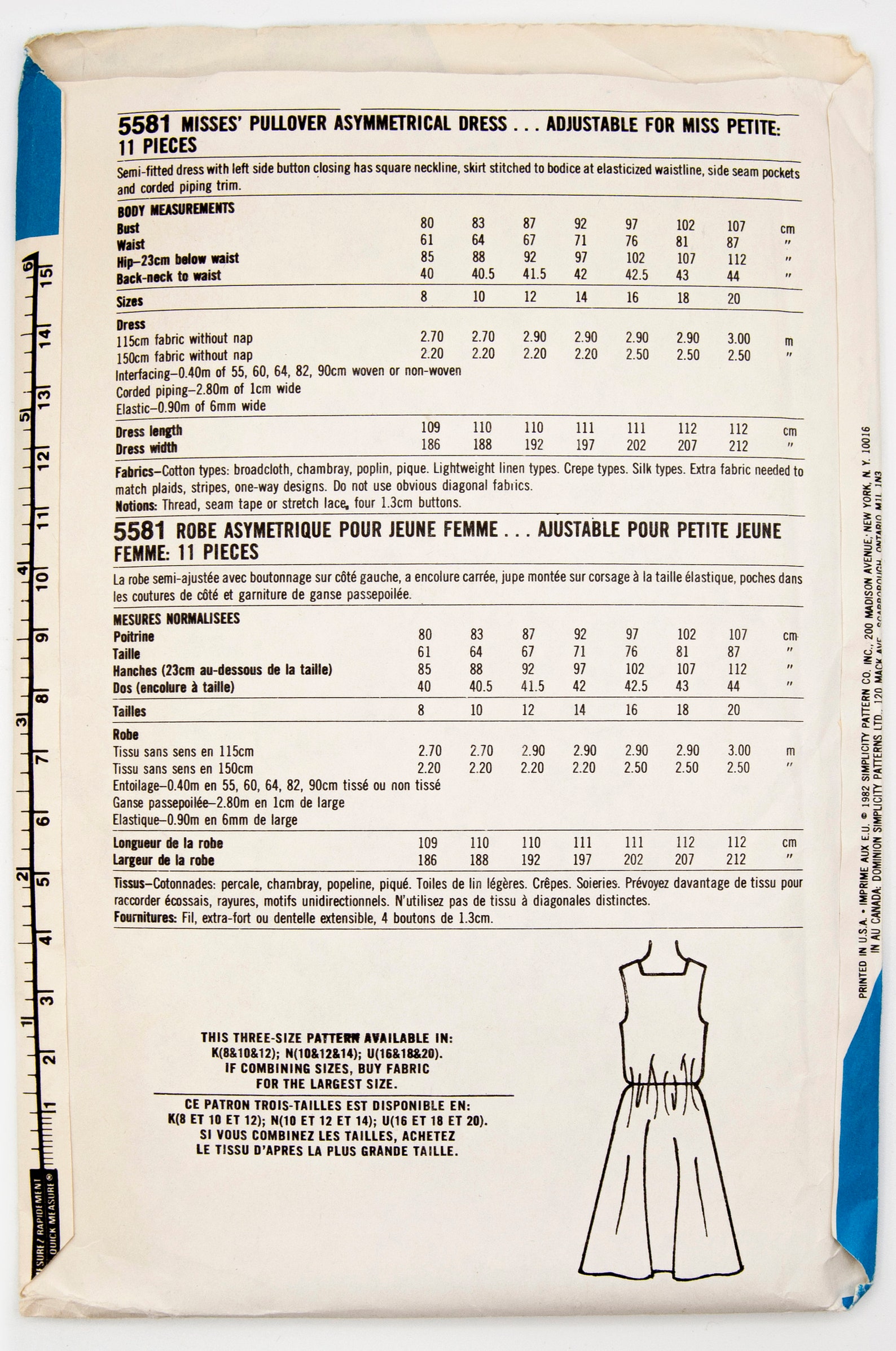 Simplicity Sewing Pattern 5581 Misses' Pullover | Etsy