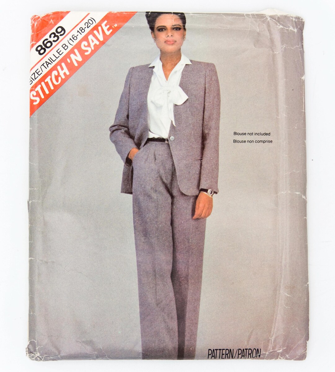 Stitch 'n Save Sewing Pattern 8639, Misses' Jacket, Pants, Vintage ...