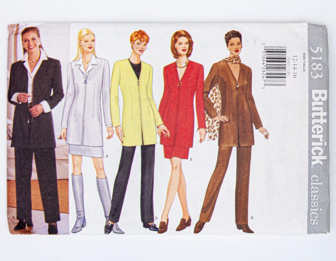 Butterick Classics Sewing Pattern 5183, Vintage Pattern, Misses' Jacket ...