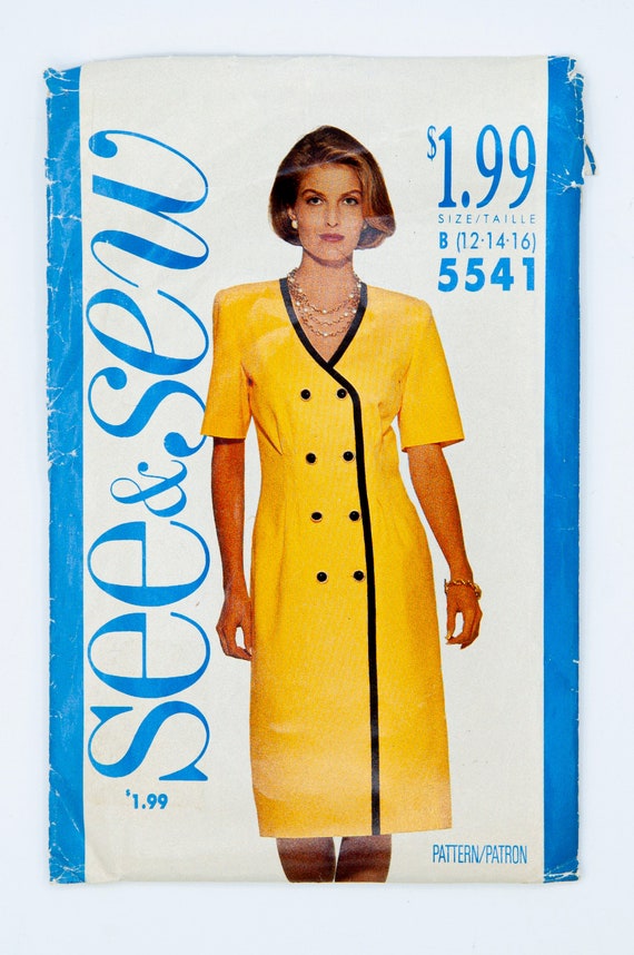 See and Sew Sewing Pattern 5541 Vintage Pattern Misses' - Etsy