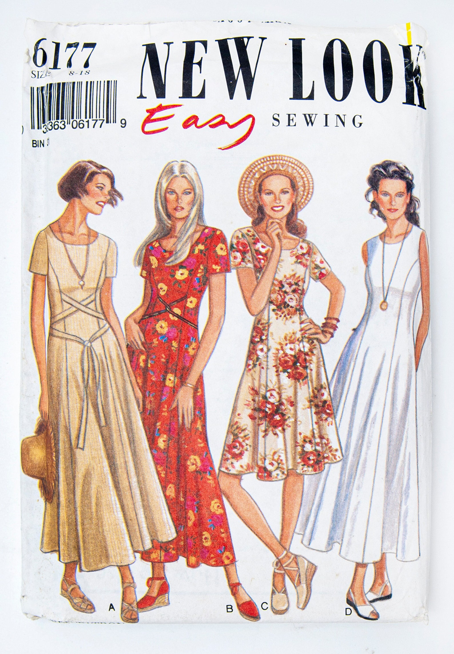 New Look Sewing Pattern 6177, Misses' Dress, Vintage Pattern, Easy to ...