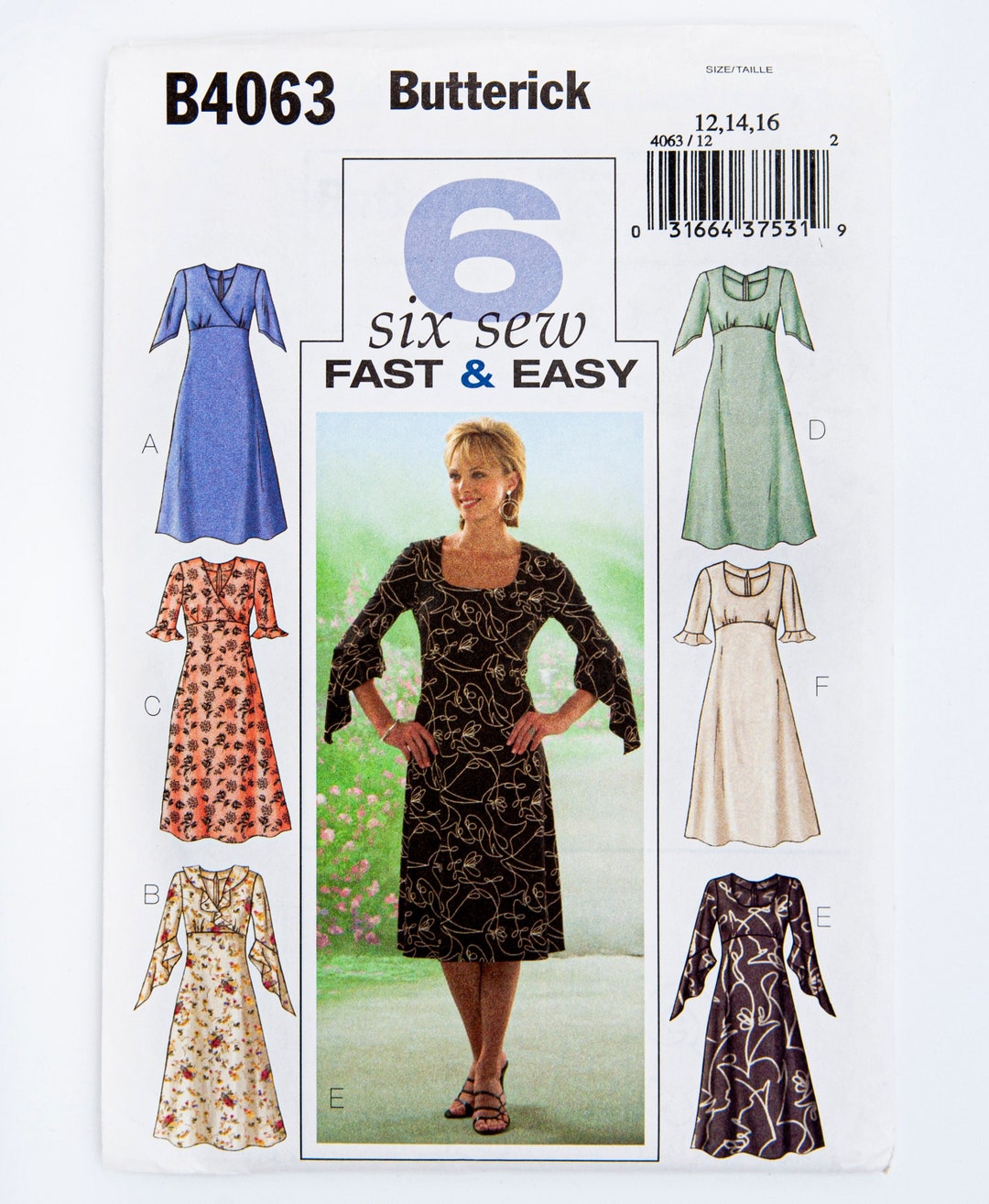 Butterick Sewing Pattern 4063, Misses' Summer Dress, Easy to Sew, Size ...