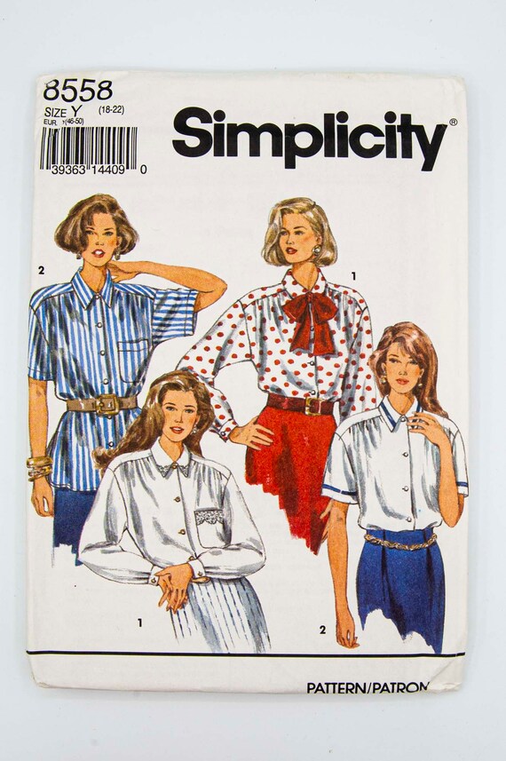 Simplicity Sewing Pattern 8558 Vintage Pattern Misses' | Etsy