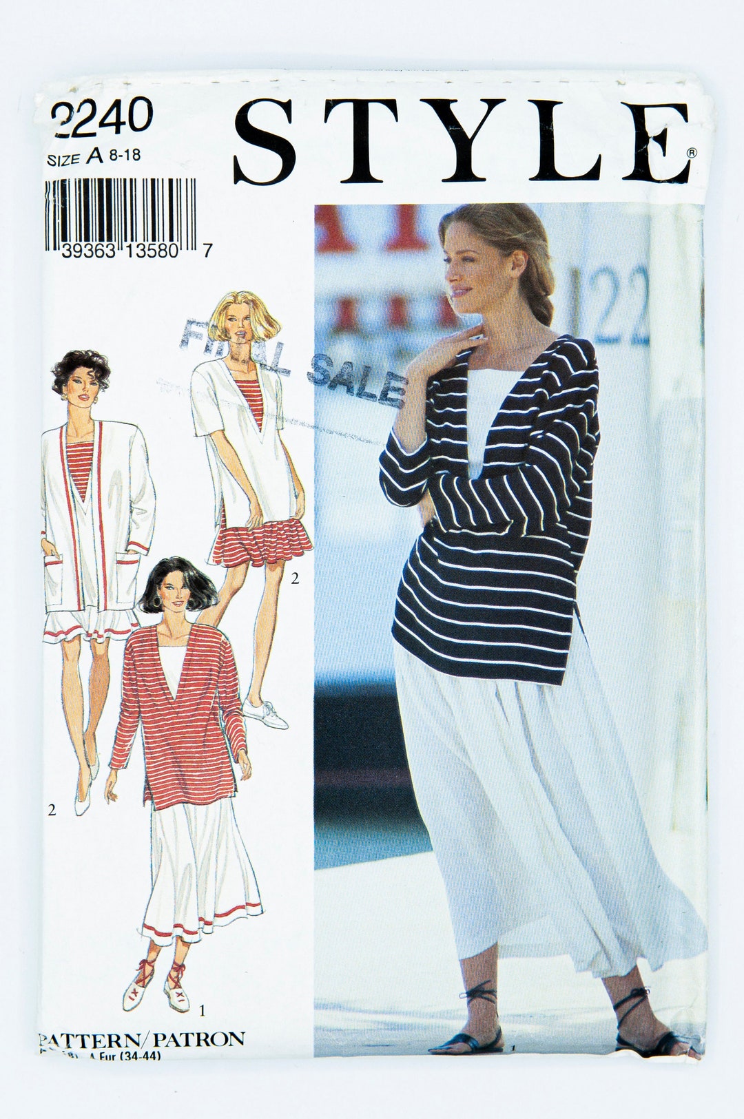 Style Sewing Pattern 2240, Vintage Pattern, Misses' Separates, Tops and ...