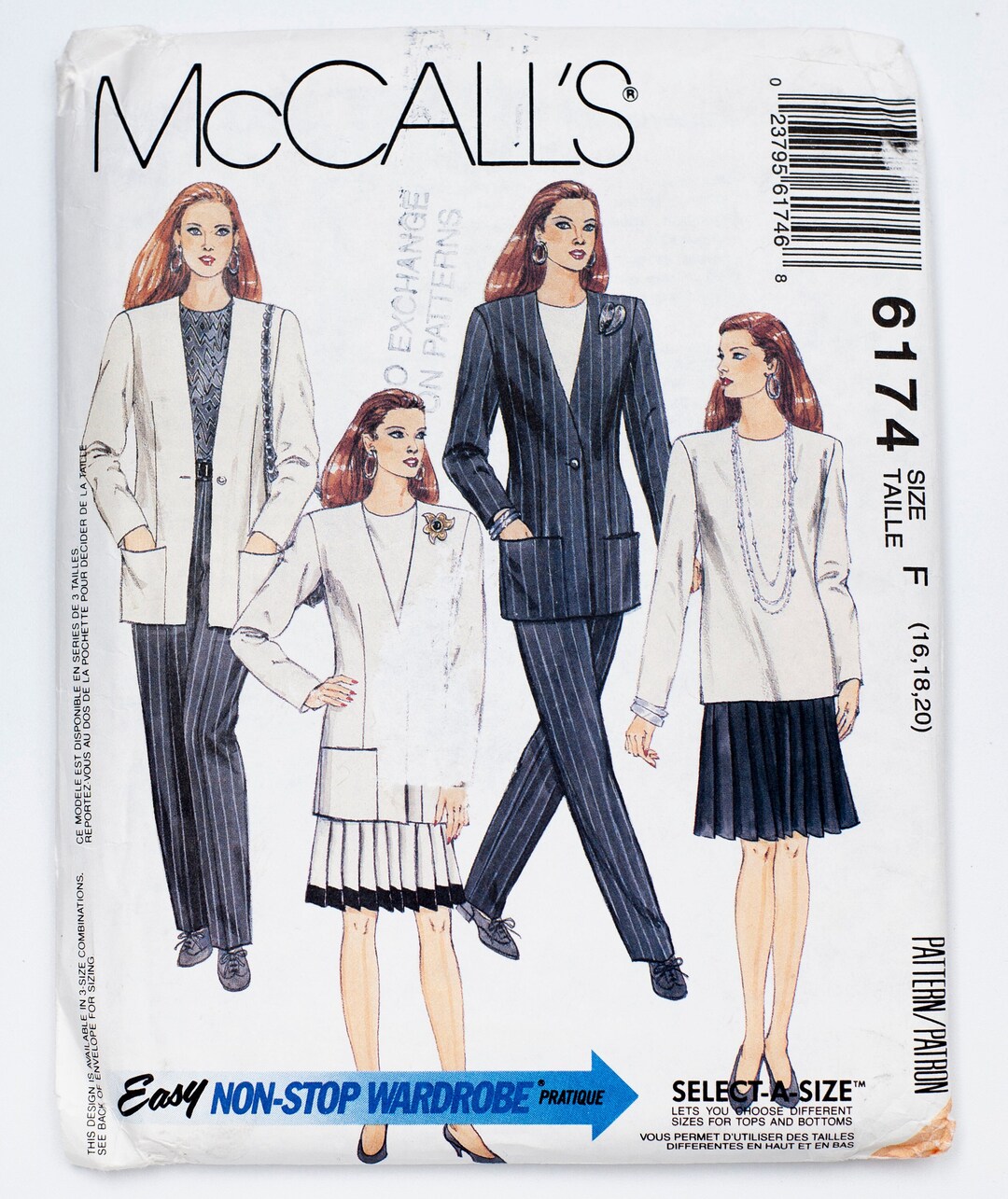 Mccall's Sewing Pattern 6174, Misses' Jacket, Top, Skirt, Pants ...