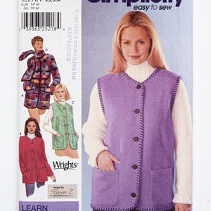 Mccall's Sewing Pattern 9883, Vintage Pattern, Misses' Jacket, Vest ...