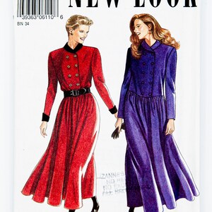 New Look Sewing Pattern 6110, Misses' Dress, Vintage Pattern, Size 8-18 ...
