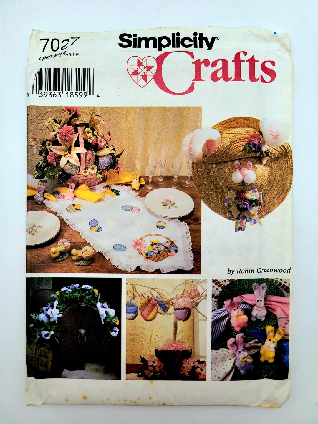 Simplicity Crafts Sewing Pattern 7027, Vintage Craft Easter Home Decor ...