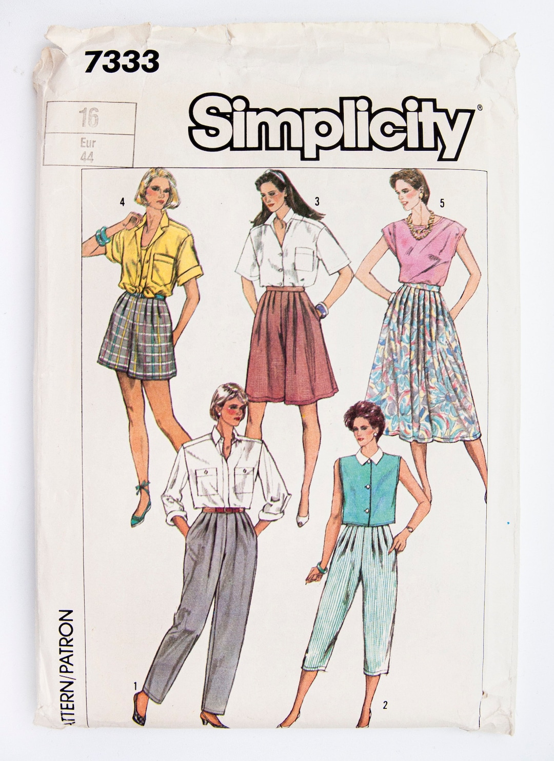Simplicity Sewing Pattern 7333, Misses' Skirt, Pants, Culottes, Easy to ...