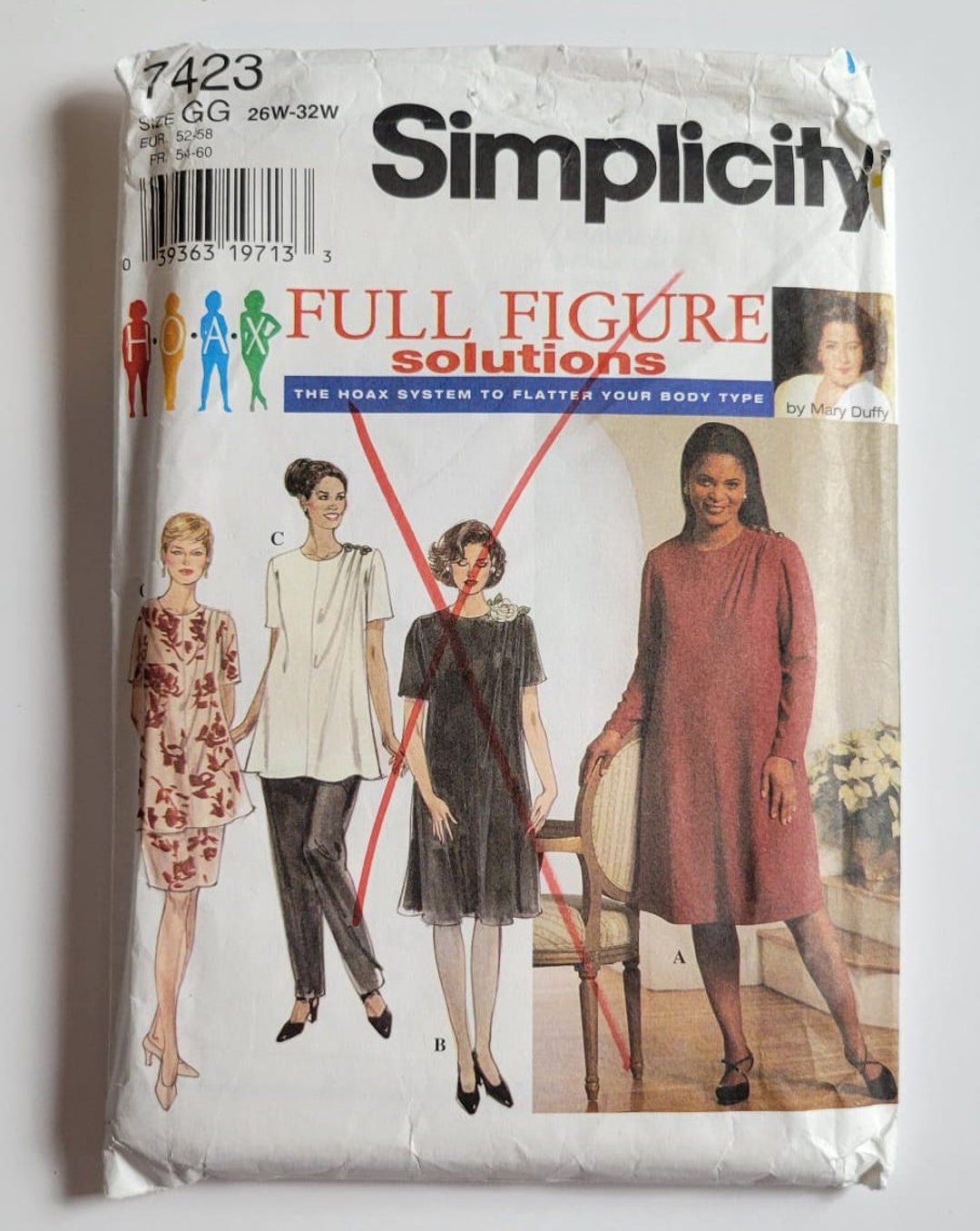 Simplicity Sewing Pattern 7423, Misses' Dress, Tunic, Plus Size Pattern ...