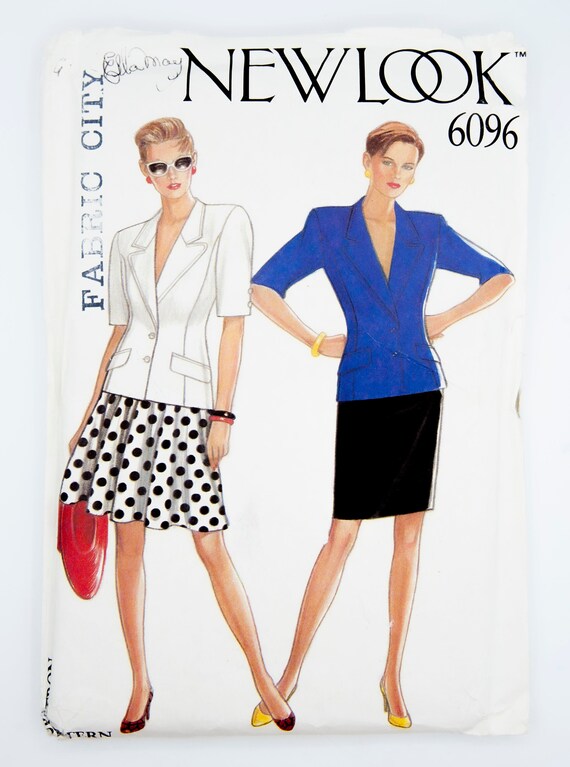 New Look Sewing Pattern 6096 Misses' Jacket Skirts - Etsy
