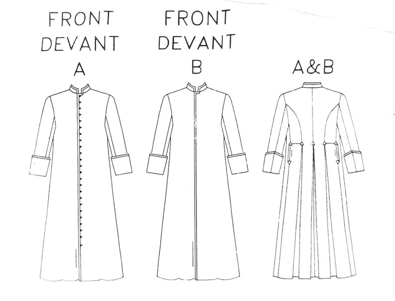 Butterick Costume Sewing Pattern 6844, Adult Halloween Costume, Priest ...