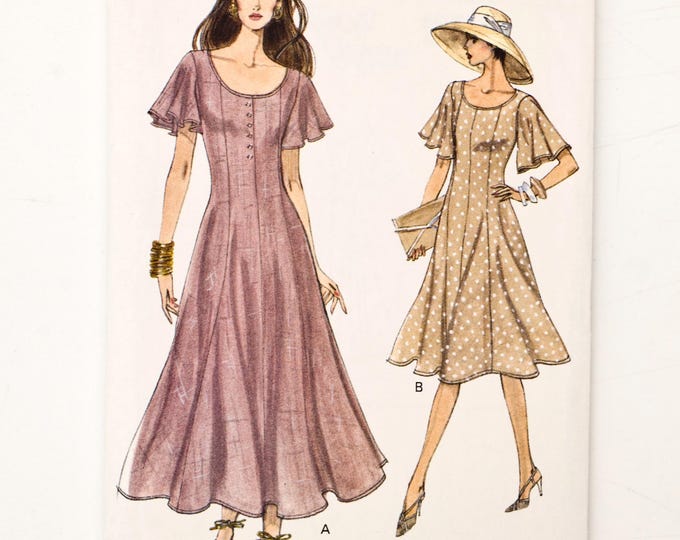 Very Easy Very Vogue Sewing Pattern 8696, Misses' Dress, Vintage ...