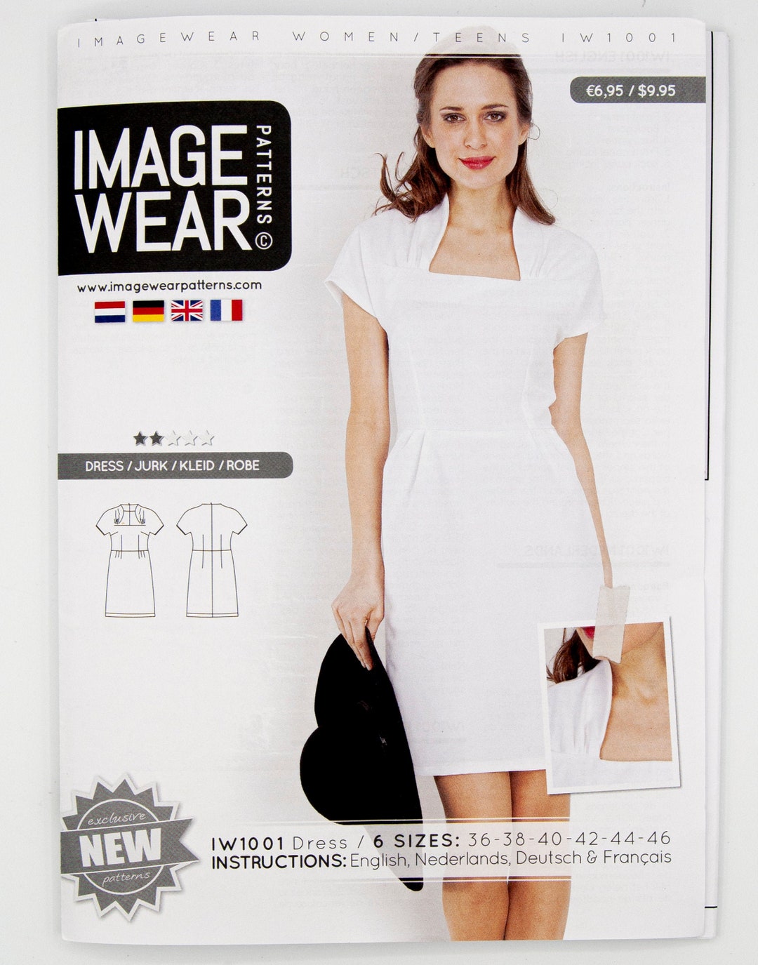 Imagewear Patterns IW1001, Misses' Dress, Size 6-16 (EU 36-46), UNCUT ...