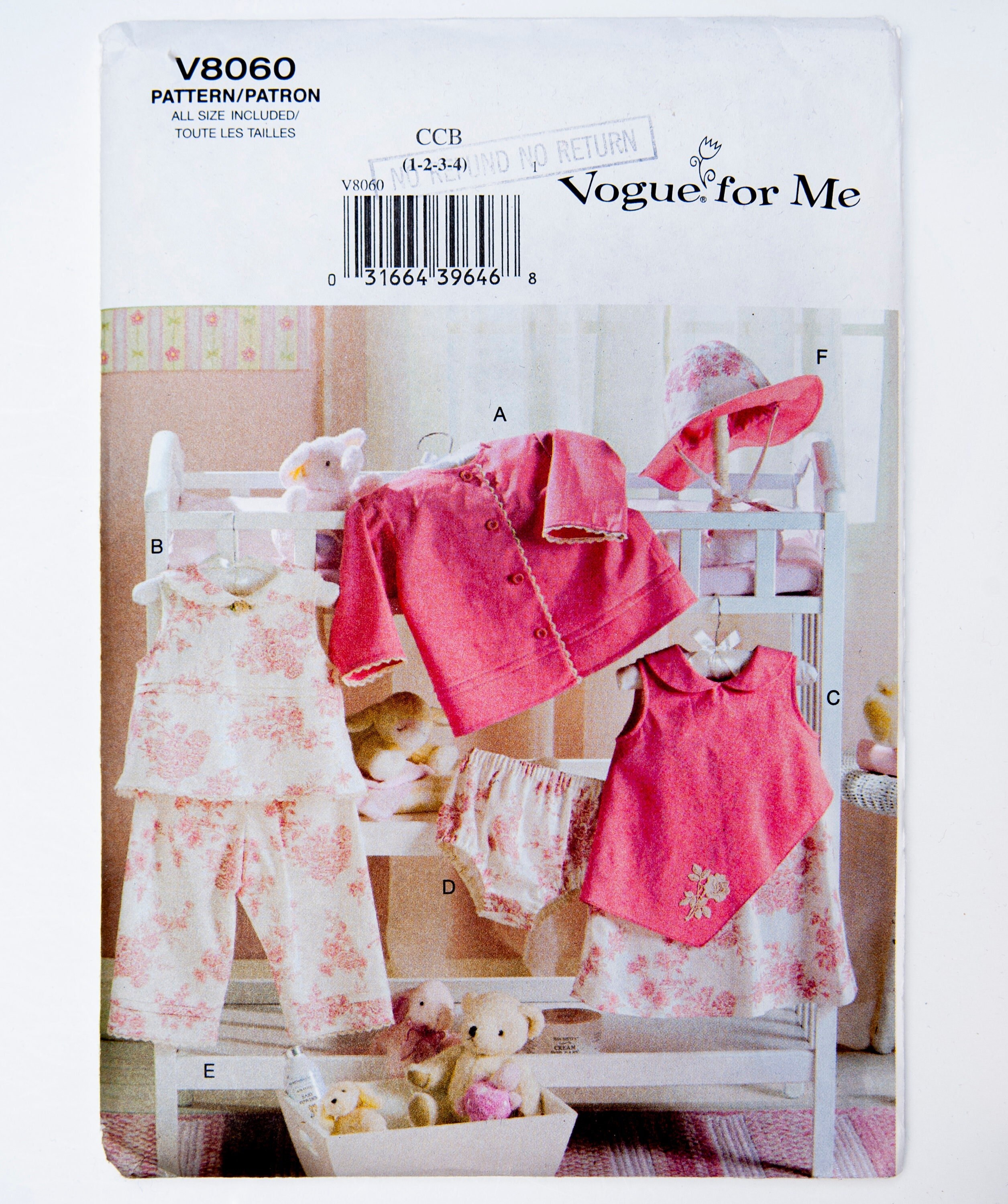 Vogue Sewing Pattern 8060 Toddler's Jacket Dress Top - Etsy