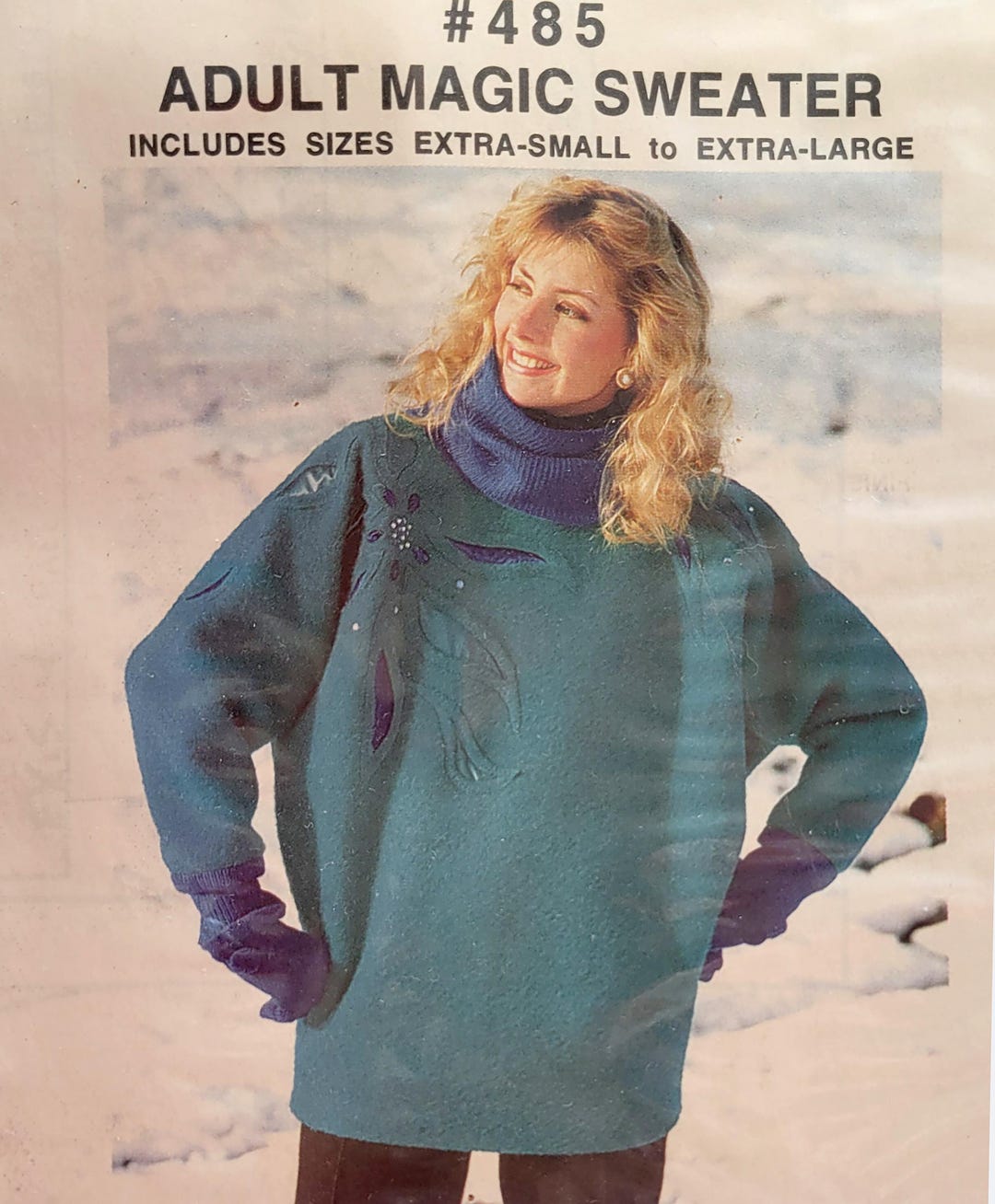 Macphee Workshop Sewing Pattern 485, Adult Magic Sweater, Unique Patterns, Misses' Sweater, Size ...