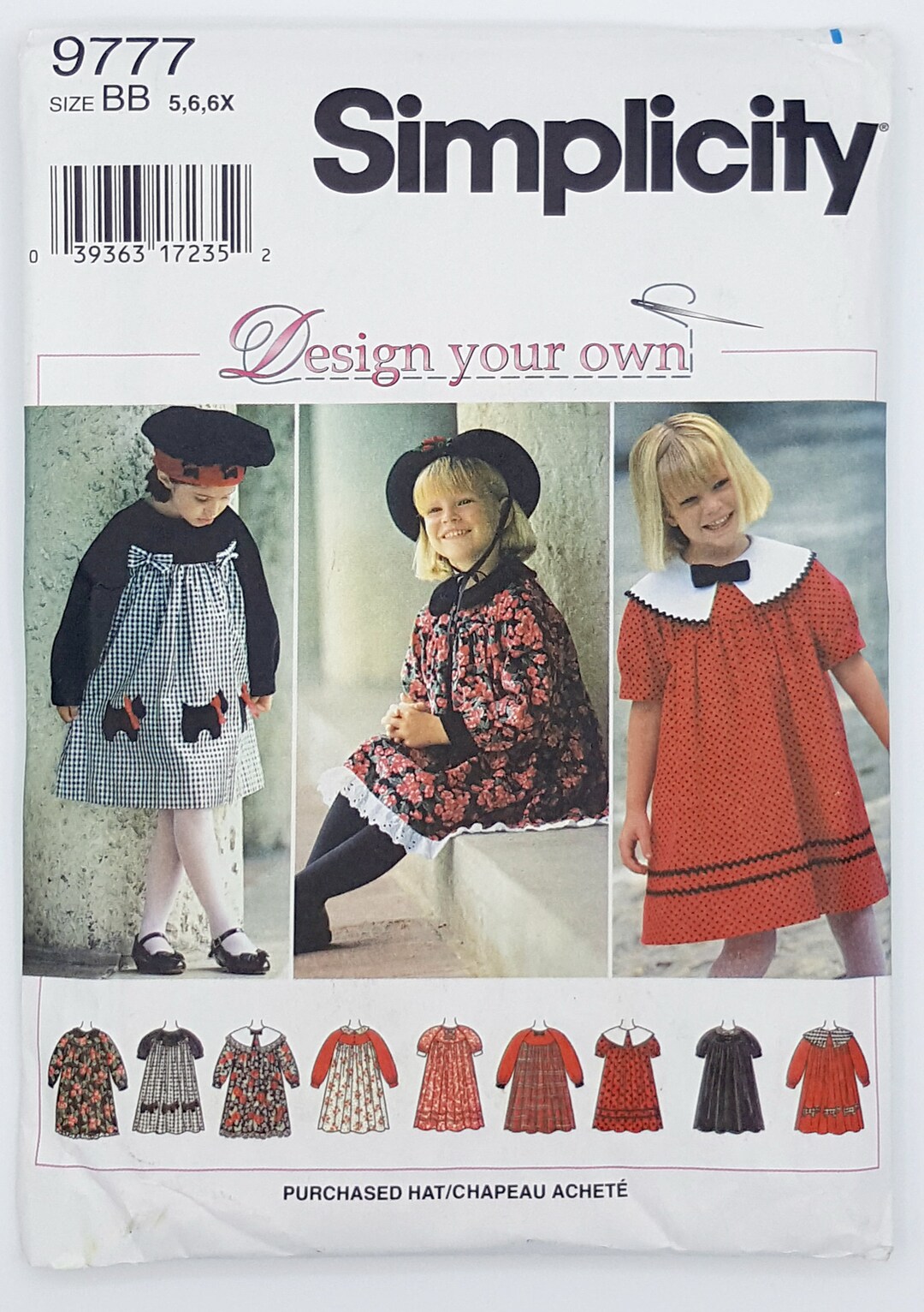 Simplicity Sewing Pattern 9777 Design Your Own Girls' - Etsy