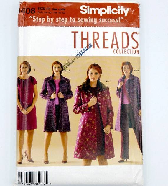 Simplicity Sewing Pattern 4408 Step by Step Misses' | Etsy