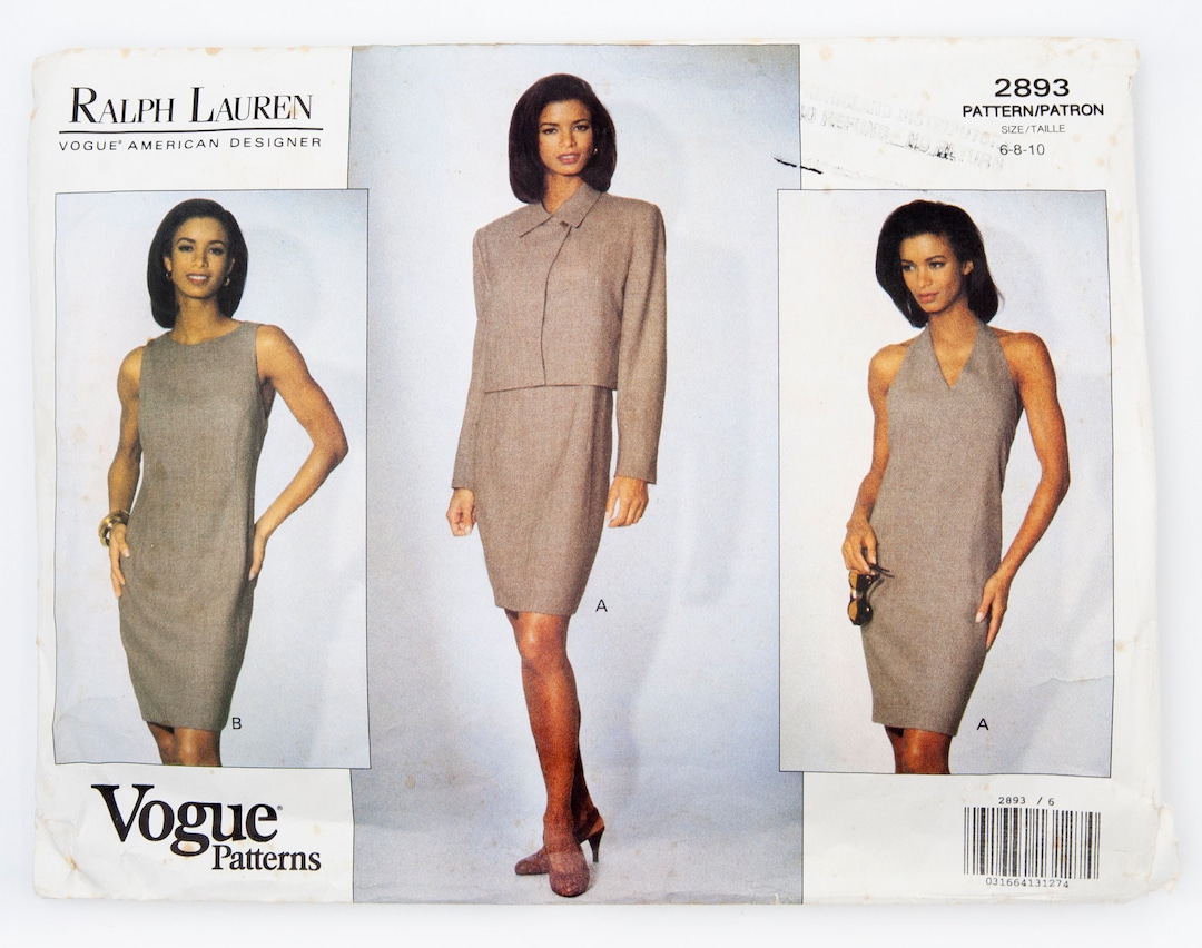 Vogue Sewing Pattern 2893, Vintage Pattern, Misses' Jacket, Dress ...