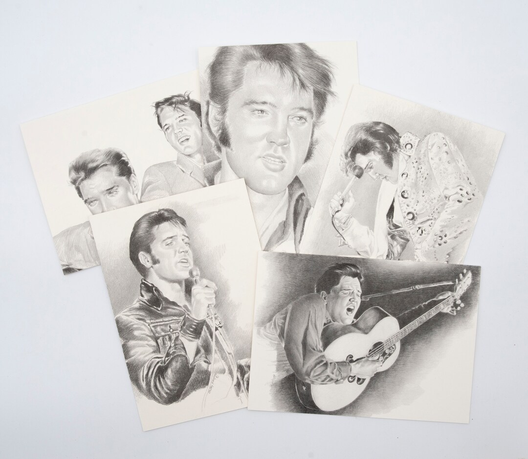 Five Vintage Elvis Presley Postcards And Envelopes Moments In Time