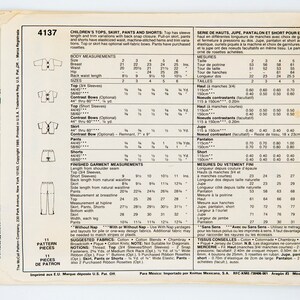 Mccall's Sewing Pattern 4137, Vintage Pattern, Easy to Sew, Children's ...