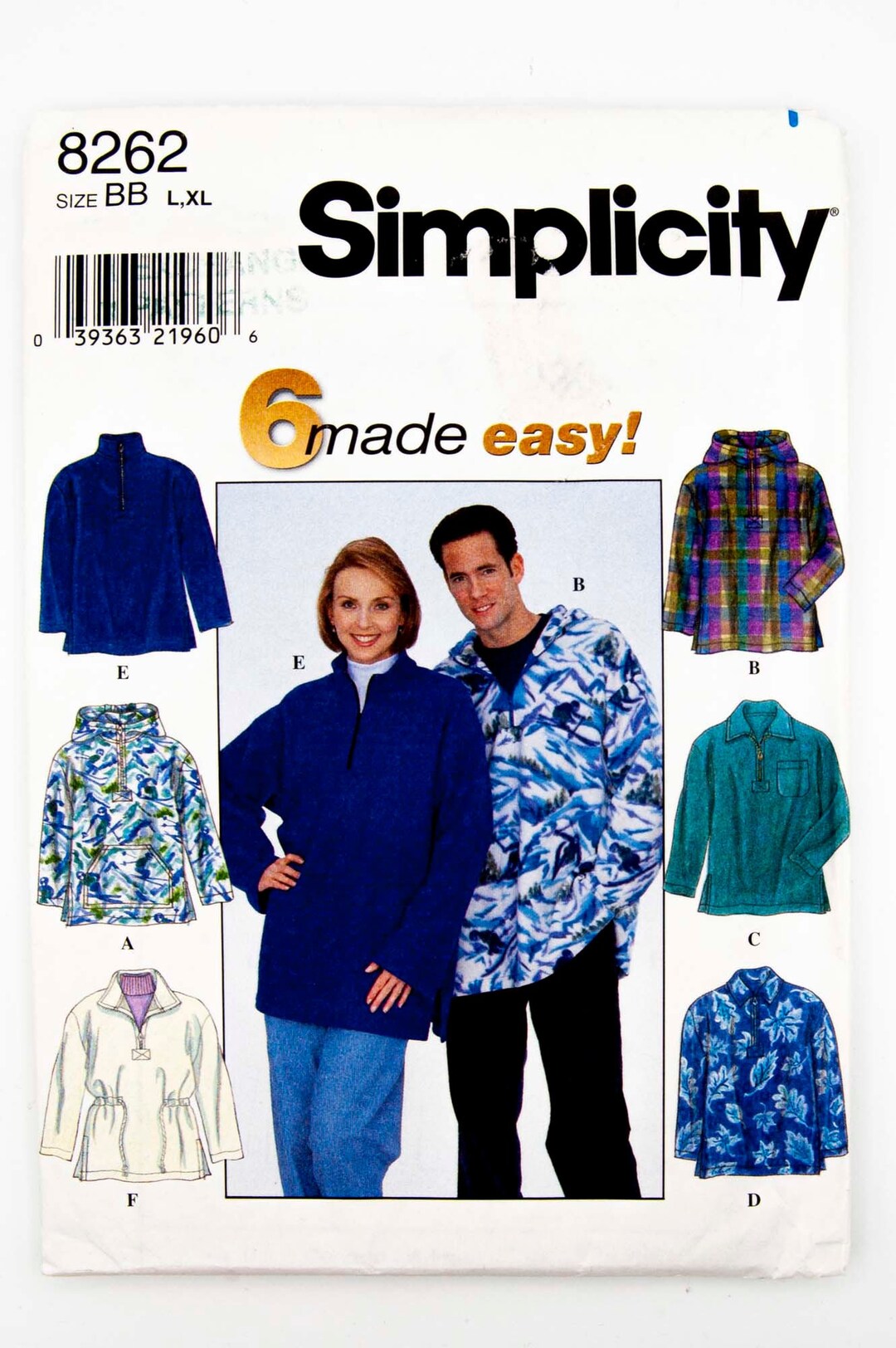 Simplicity Sewing Pattern 8262, Easy to Sew, Vintage Pattern, Misses ...