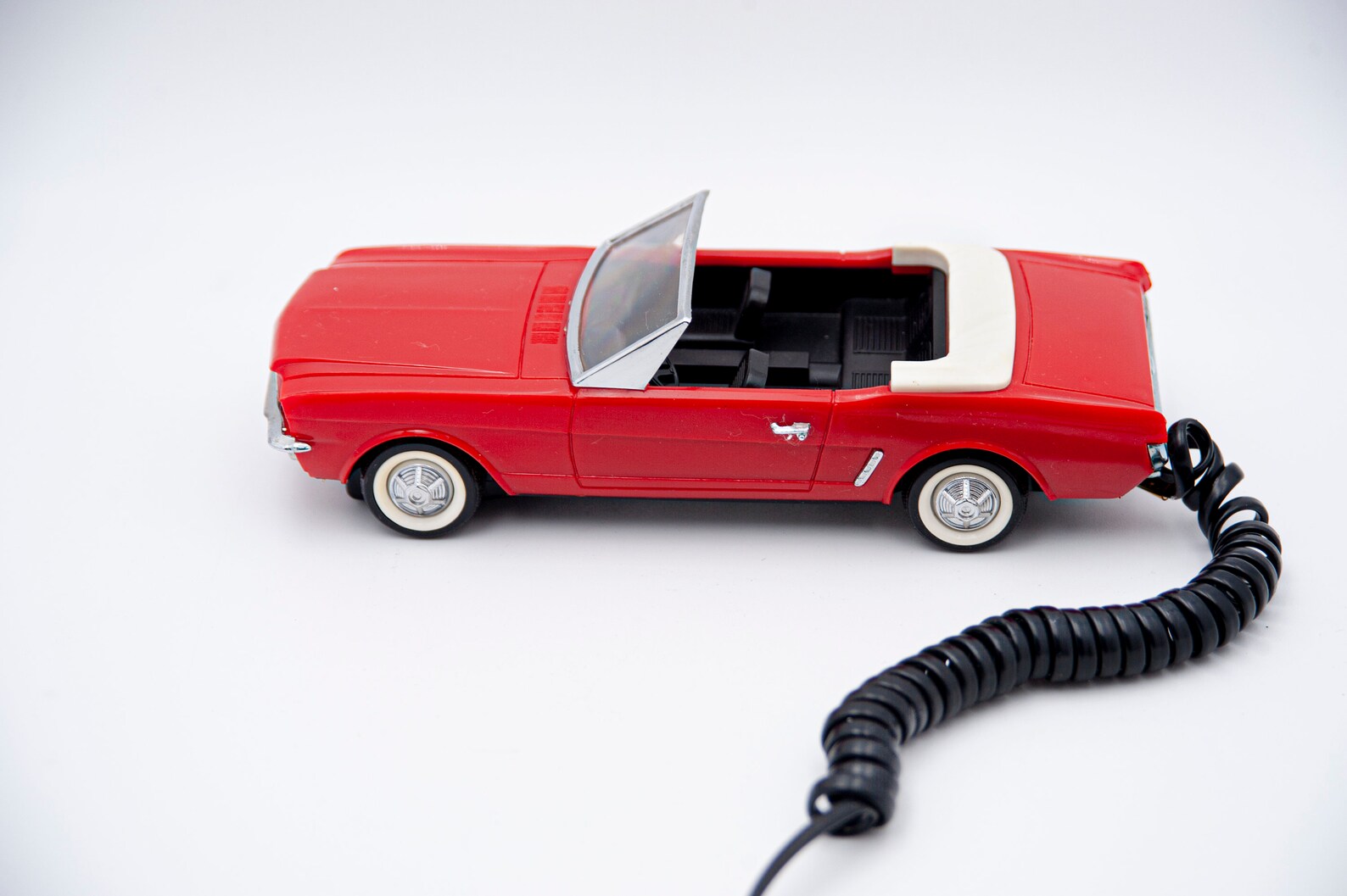 Vintage Telephone 64 1/2 Classic Ford Mustang, Red Telephone in Box ...