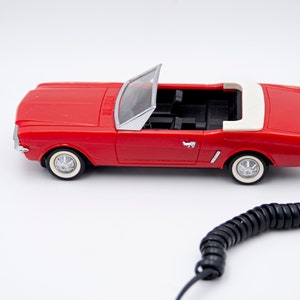 Vintage Telephone 64 1/2 Classic Ford Mustang, Red Telephone in Box ...
