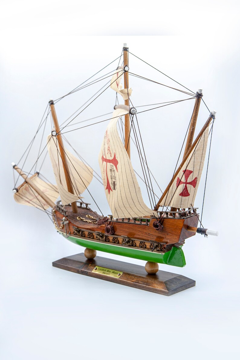 Vintage Christopher Columbus Santa Maria 1492 Scaled Model Ship. From ...