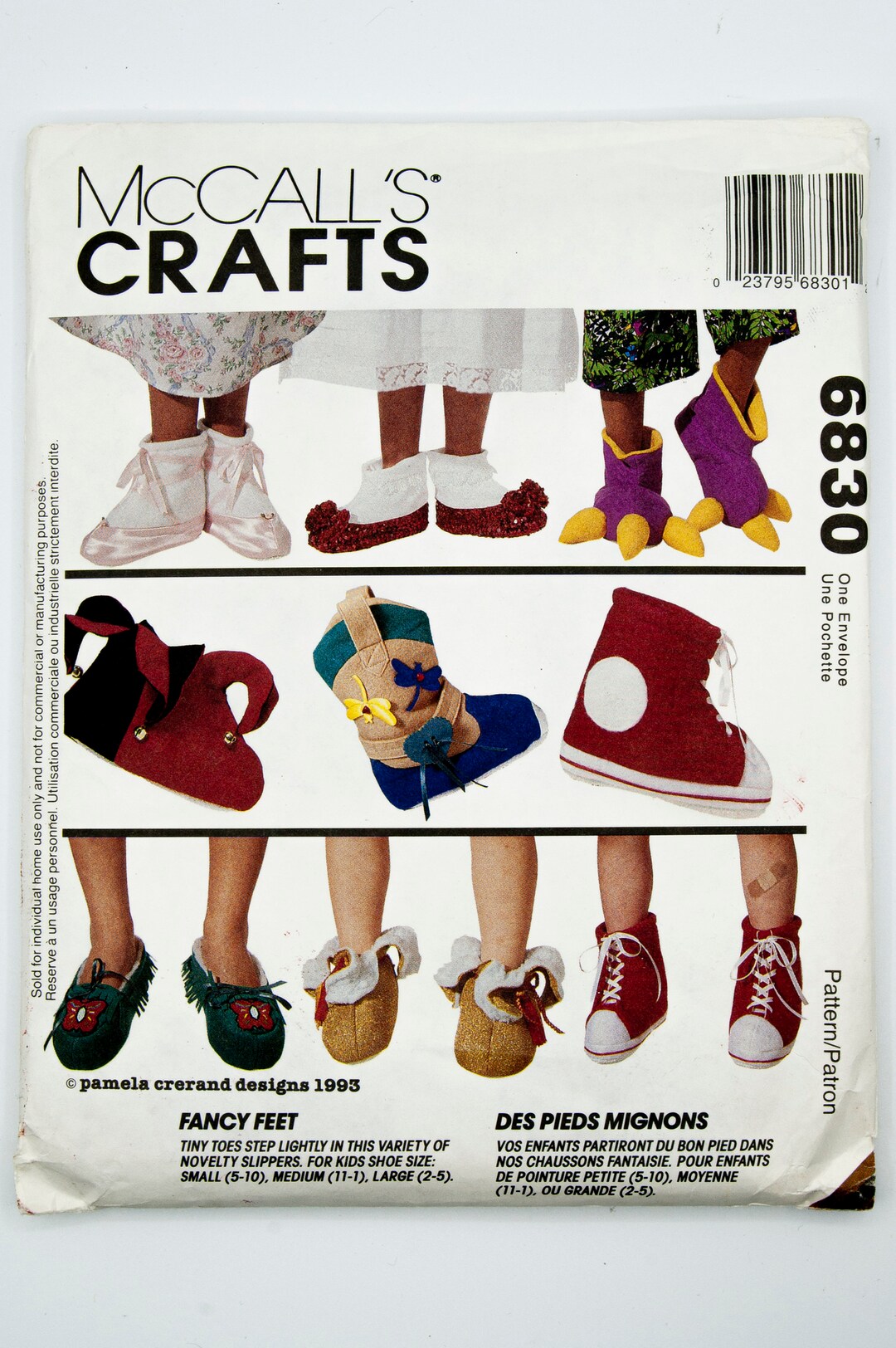 Mccall's Crafts Sewing Pattern 6830, Pamela Crerand Designs Toddler ...