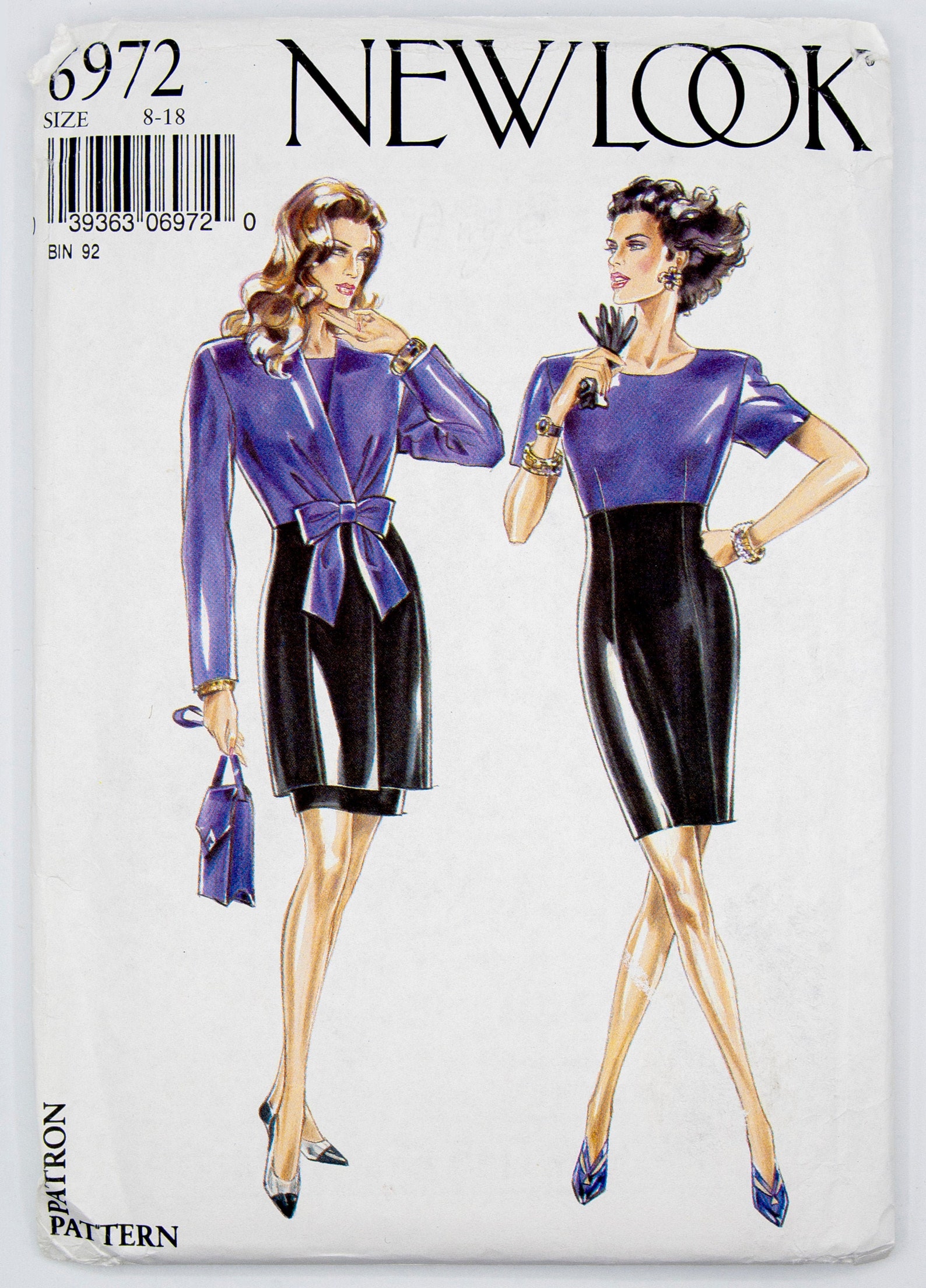New Look Sewing Pattern 6972, Misses' Jacket, Dress, Vintage Pattern ...